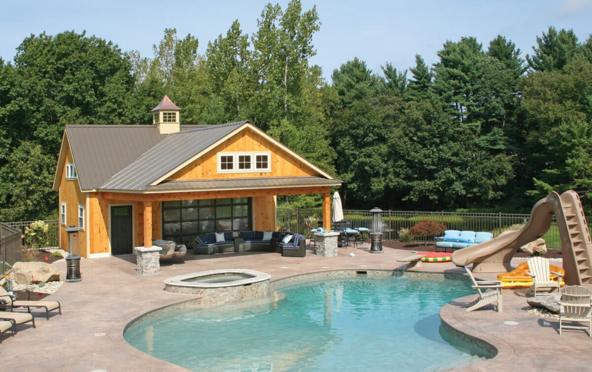 Custom Imperial Pool Houses | Outdoor Pool Area Storage Addition