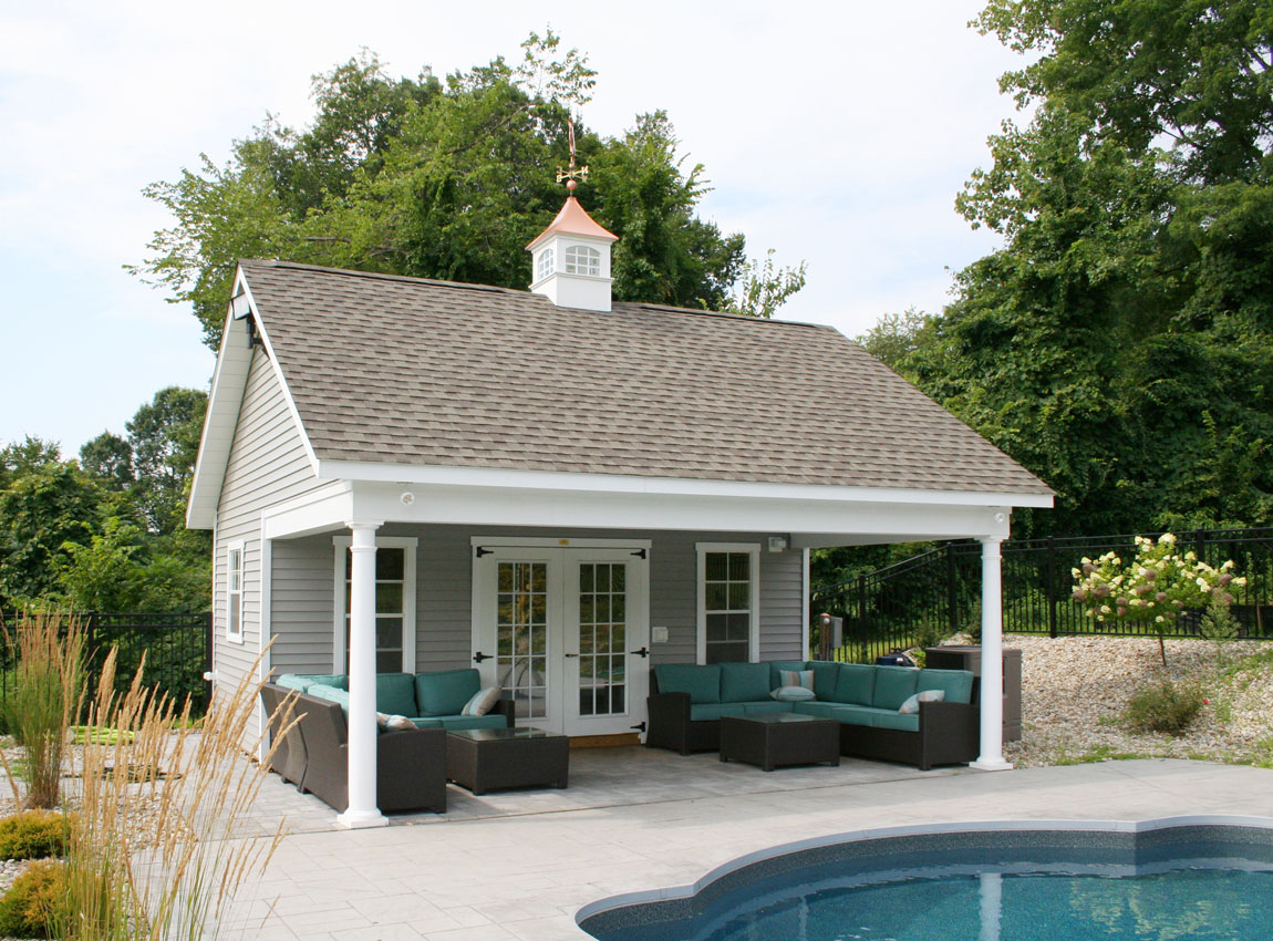 20' x 20' Custom Pool House - Kloter Farms